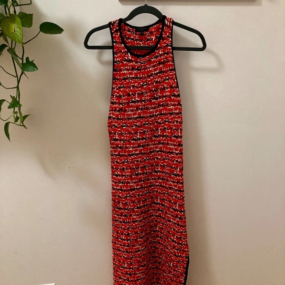 rag & bone | Dresses | Rag Bone Red Knit Sleeveless Dress | Poshmark